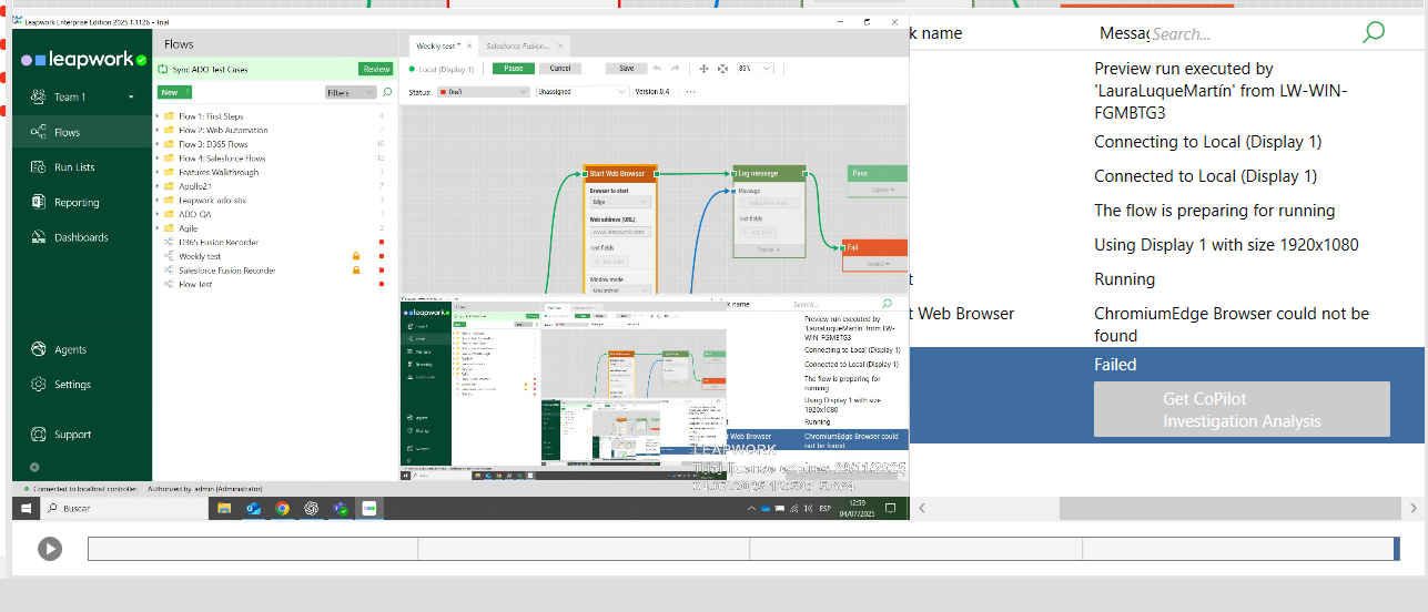 Designing automation flows | Leapwork Documentation